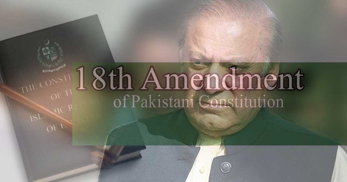 Nawaz Sharif bargaining a fresh deal on 18th Amendment?