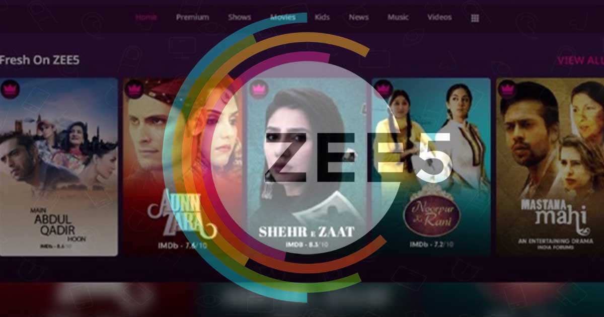ZEE5, Indian streaming platform to broadcast & produce Pakistani ...
