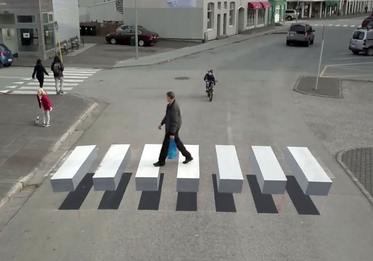 Eye-catching 3D zebra crossing unveiled in Lahore - Global Village Space
