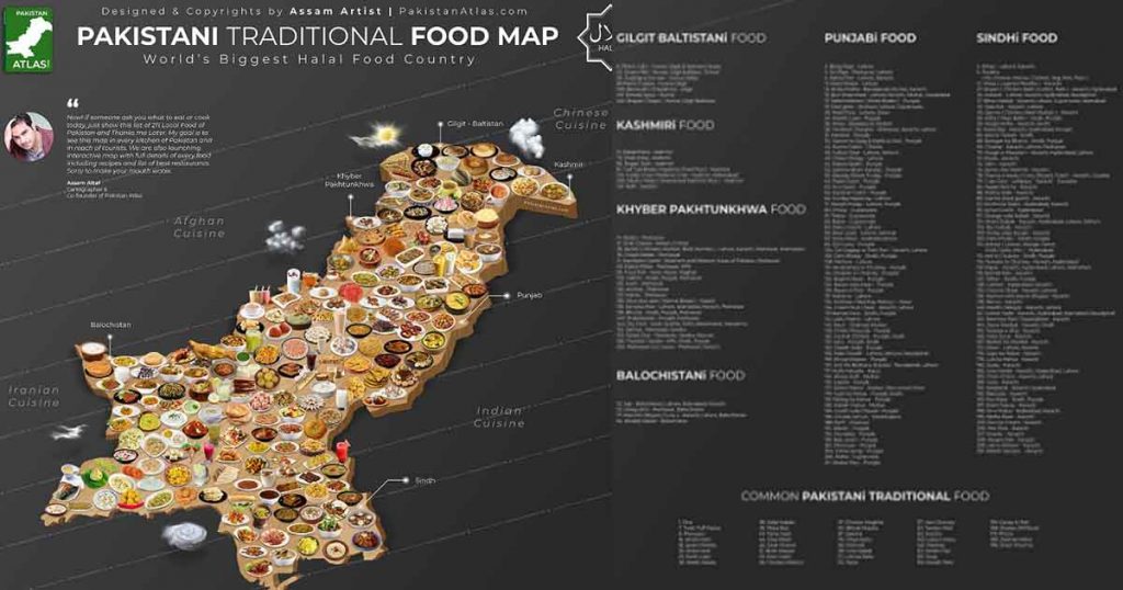 Pakistani cartographer creates first 3D traditional food map
