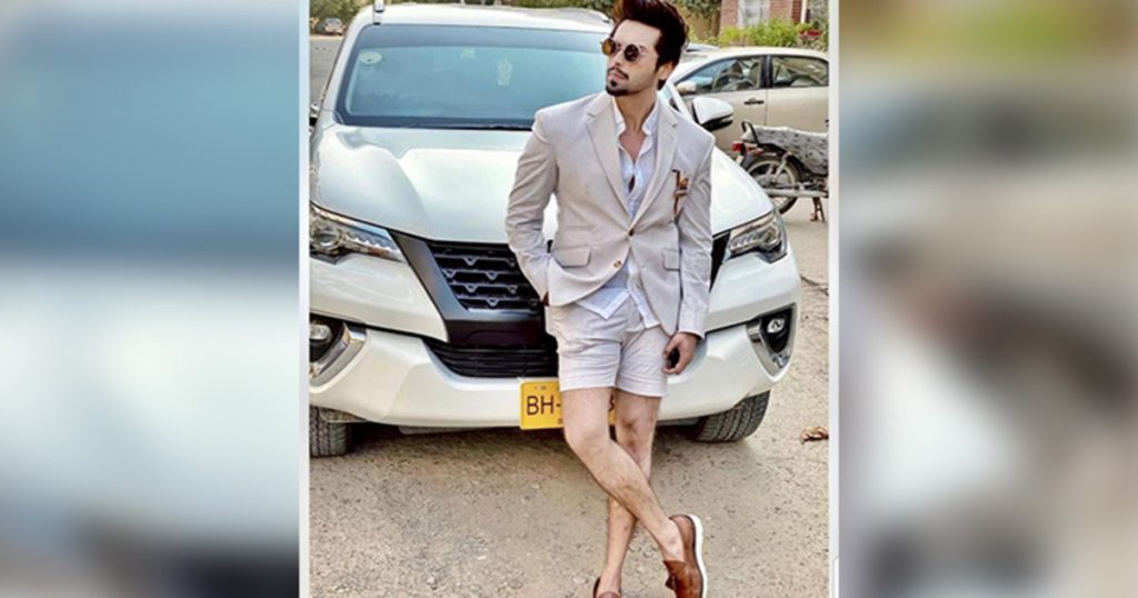 Fahad Mustafa pulls off bizarre style in boxer-sized pants