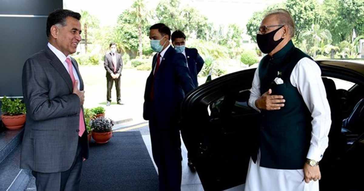 President briefed over Afghan situation, cyber security at ISI HQs