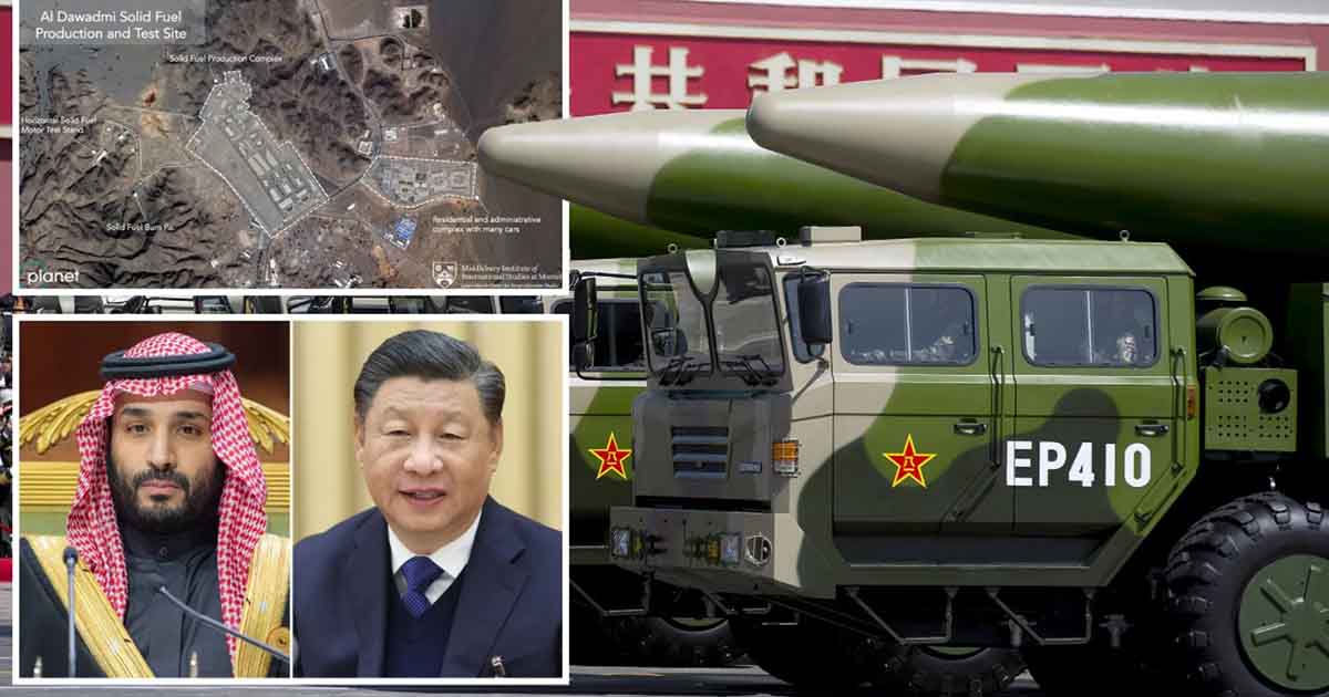 In a first, China helps Saudi Arabia build own ballistic missiles