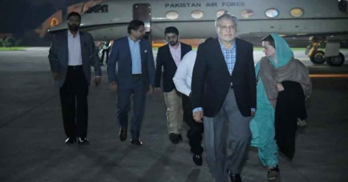 Netizens question landing of Ishaq Dar in PAF jet - Global Village Space