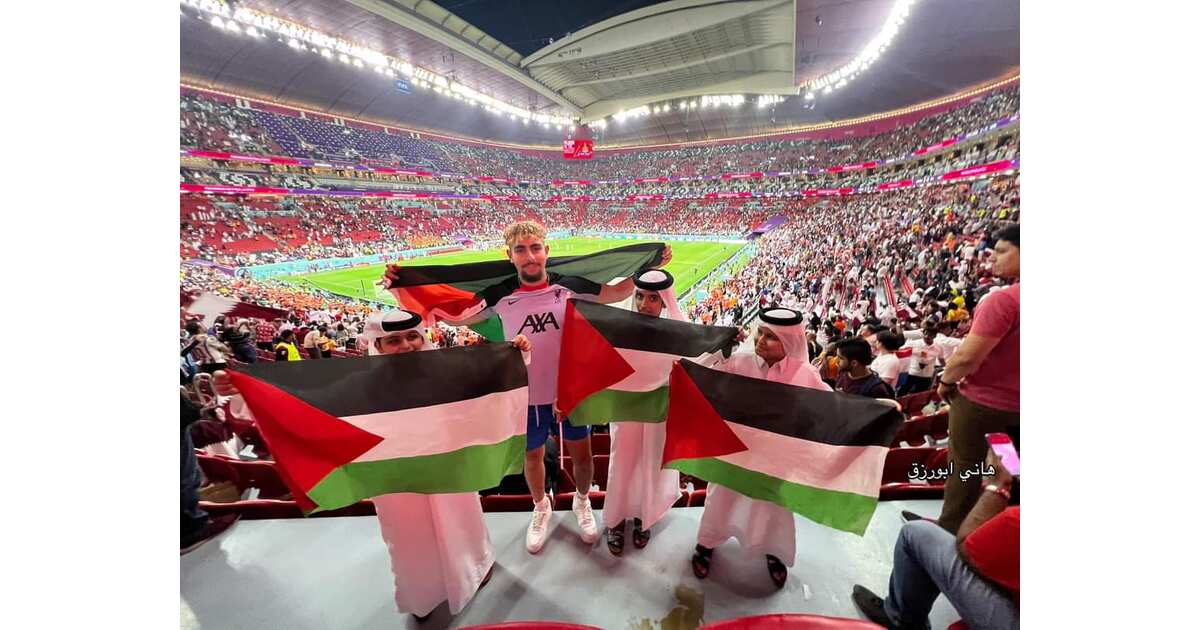 Palestinian flags raised during Qatar FIFA World Cup matches