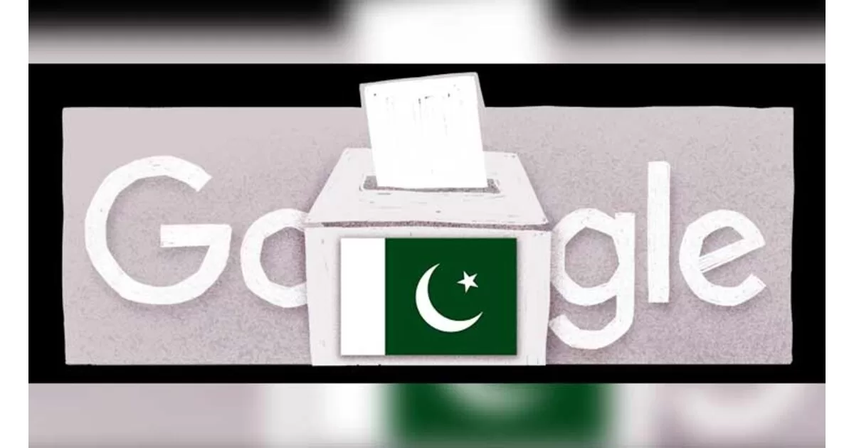 Google shares doodle reminding General Elections in Pakistan