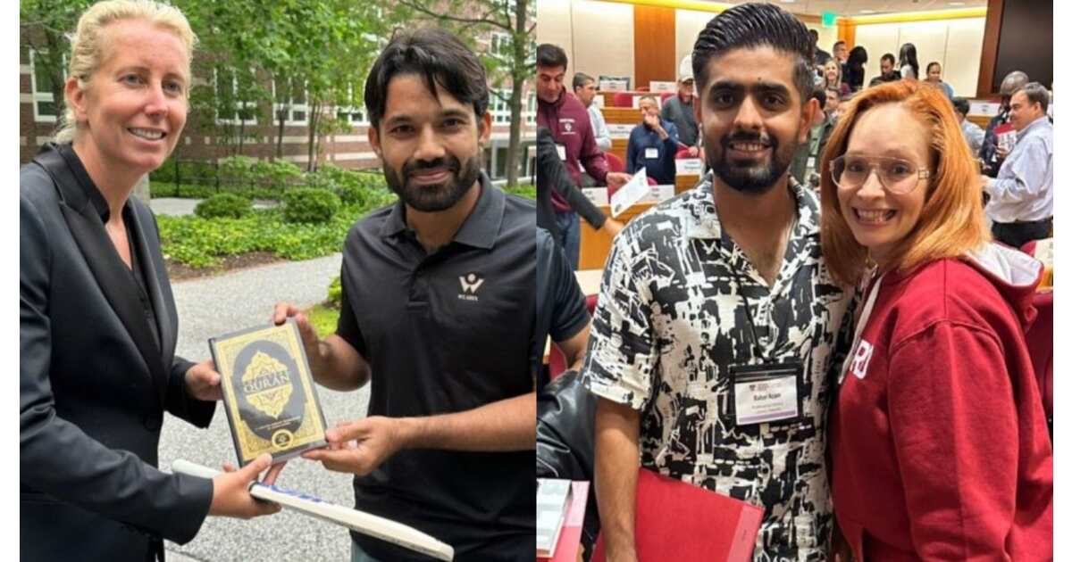Babar Azam interacts with students during classes at Harvard Business ...
