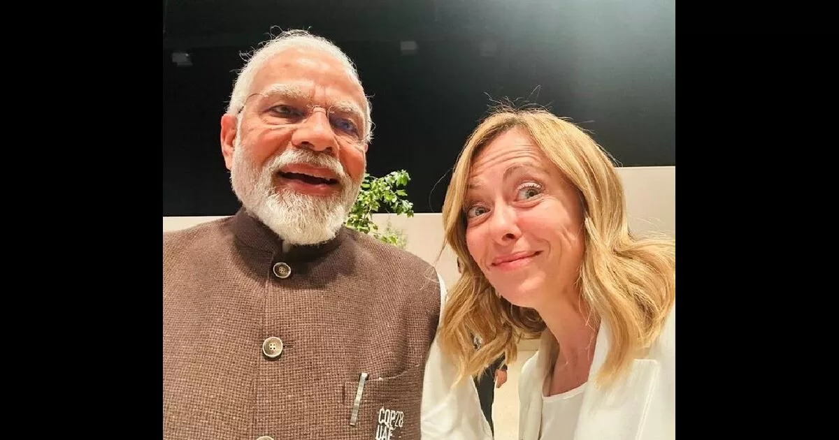 Meloni's #Melodi Selfie with PM Modi Sparks Internet Craze - Global ...