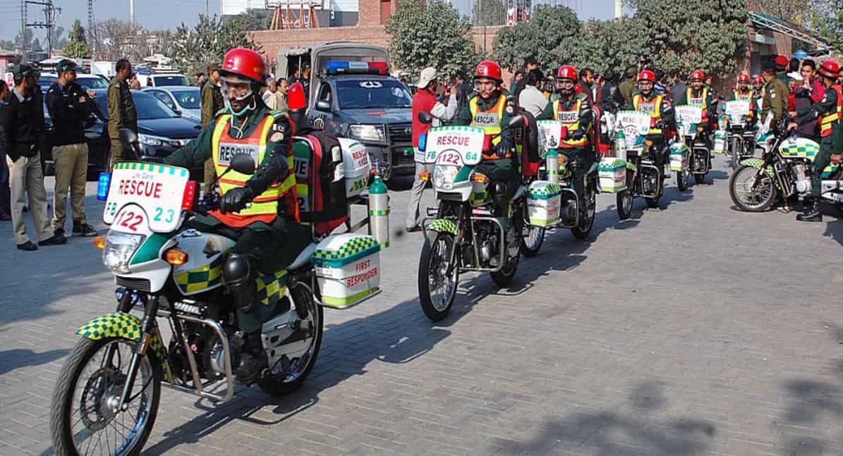 Rescue 1122 Launches Motorcycle Ambulance Service in Abbottabad ...