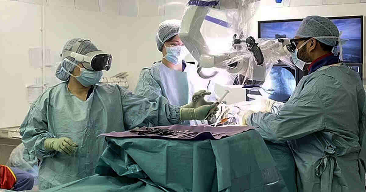 Doctors use Apple's Vision Pro to perform spinal surgery - Global ...