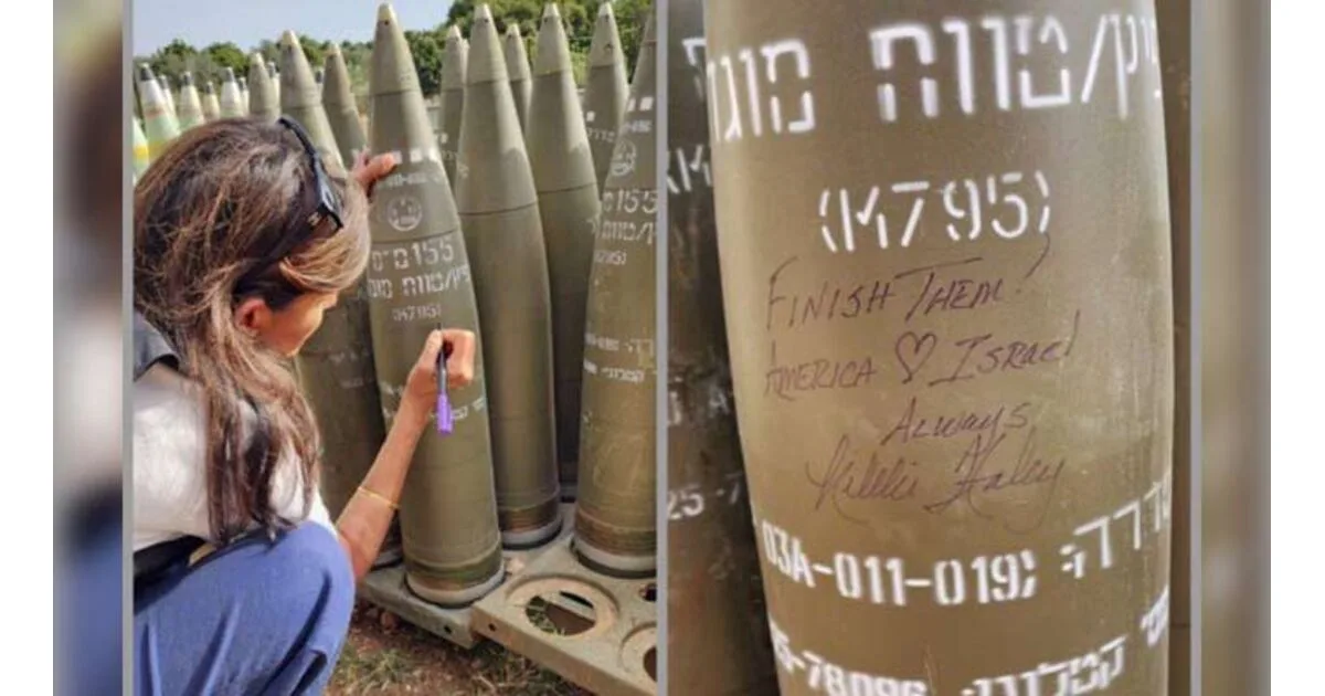 'Finish Them,': Nikki Haley signs artillery for Gaza