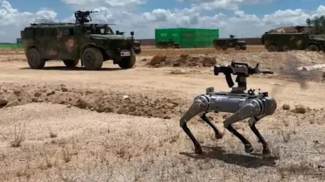 China shows off robot ‘dogs’ equipped with assault rifles - Global Village Space