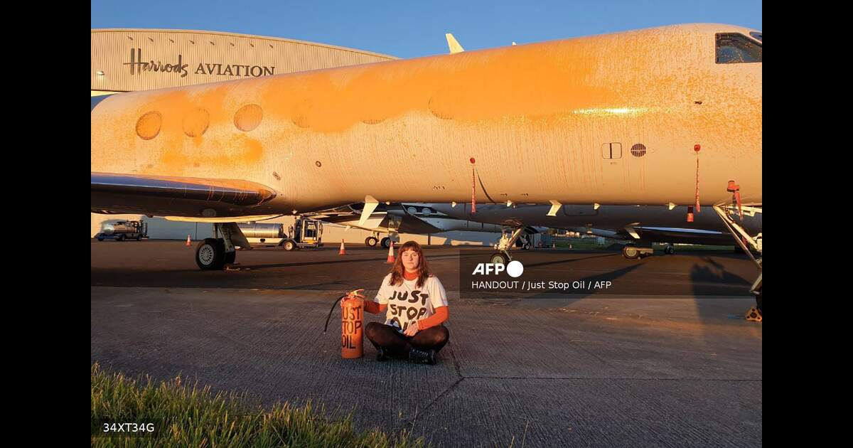 Climate protest targets Taylor Swift's and other private jets at UK ...