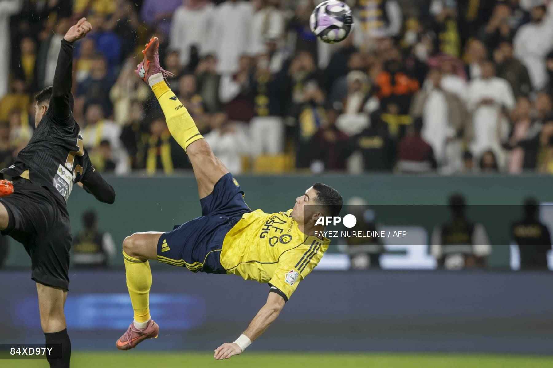 At 40, Cristiano Ronaldo Delivers Spectacular bicycle kick - Global Village Space