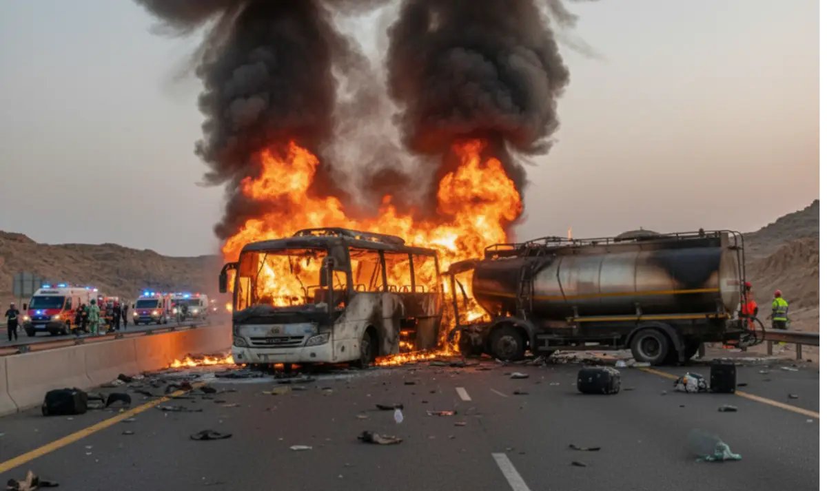 Indian embassy in Saudi says pilgrim bus crashes near Medina - Global ...